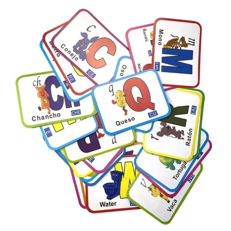OEM TARJETAS DE APRENDIZAJE ABECEDARIO PARA NIÑOS | falabella.com