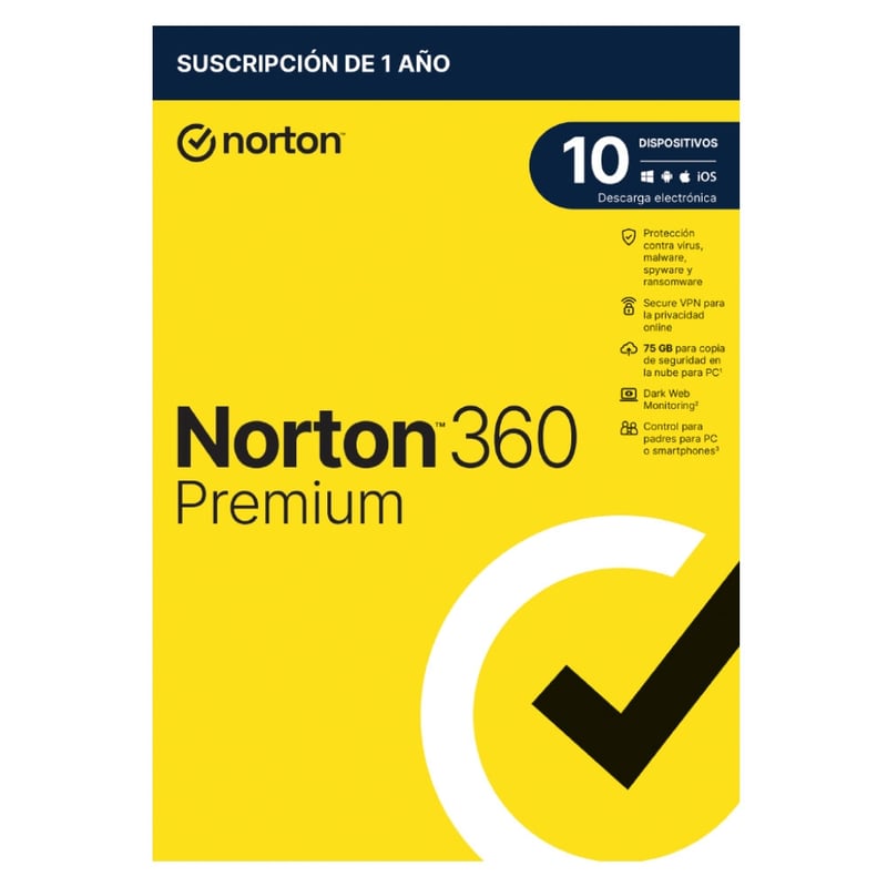NORTON Norton 360 Premium - 10 Dispositivos | falabella.com