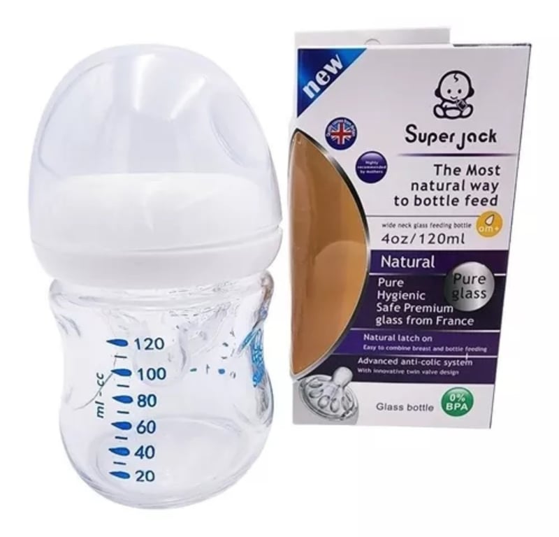 OEM BIBEROON MAMADERA DE VIDRIO TETERO DE 120 ML | falabella.com
