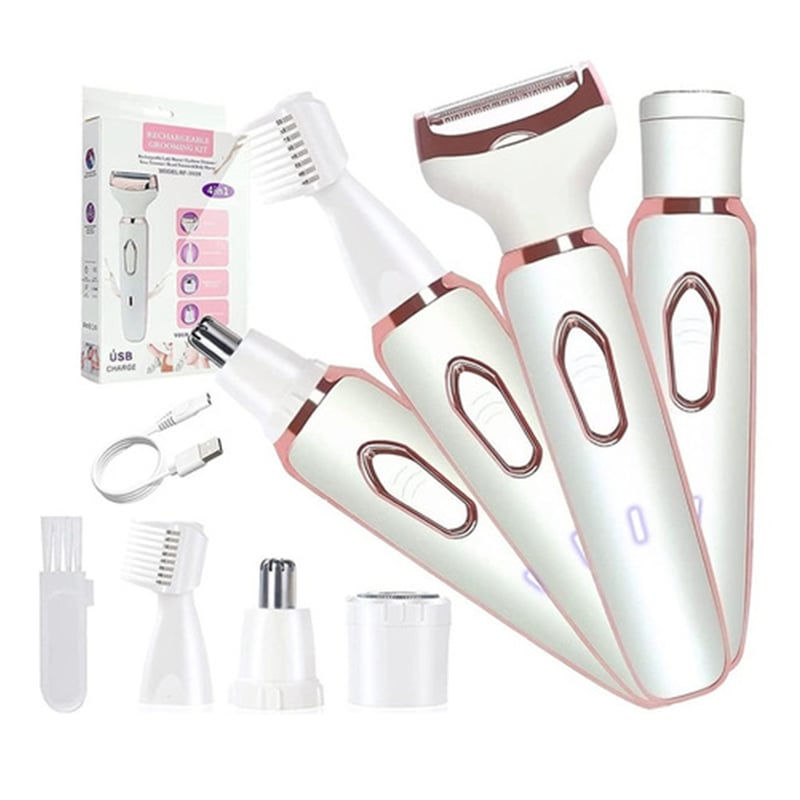 GENERICO 4 En 1 Bikini Facial Axilas Nariz Cejas Depilador Eléctrico ...