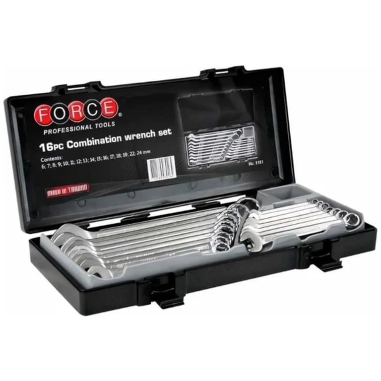 Juego de Llaves Punta Corona 6 a 24mm 16pz 5161 Force | Sodimac - Falabella