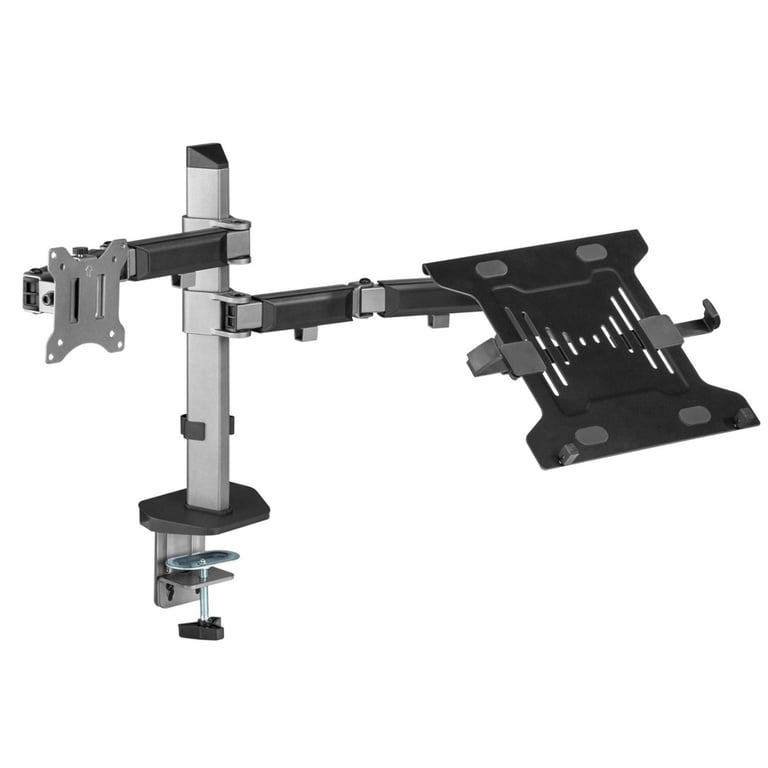 LINKON Soporte Brazo Doble Monitor Notebook Linkon Escritorio Lujo ...