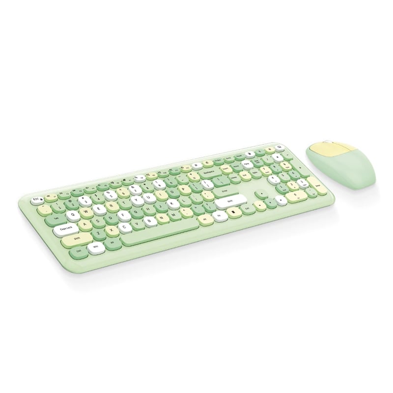 MOFI Kit Teclado y Mouse Inalámbrico MOFI Verde | falabella.com