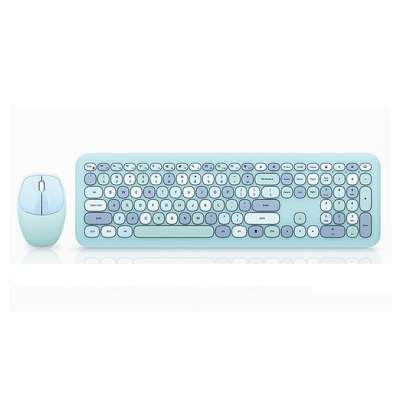 MOFI Kit Teclado y Mouse Inalámbrico MOFI Azul | falabella.com