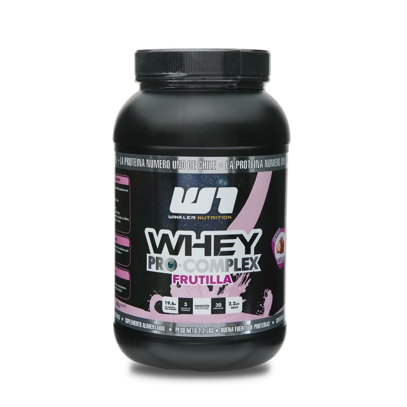 WINKLER NUTRITION Proteína Whey Procomplex sabor Frutilla 1 kg. 30 ...