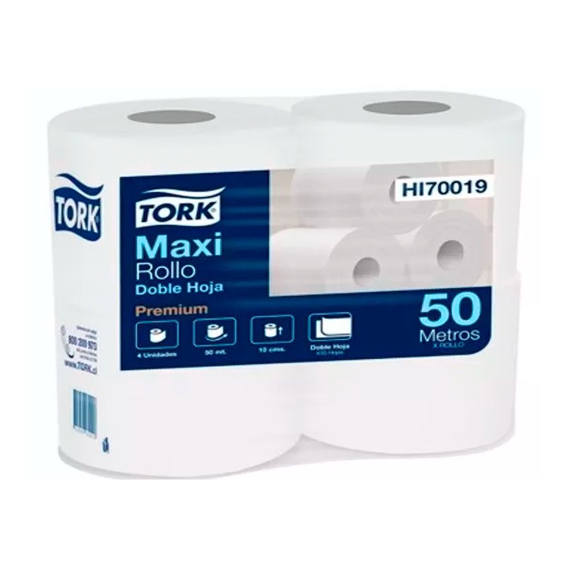 Papel Higiénico Tork Doble Hoja Premium 4 Uds. 50 Mts. C/u | Sodimac ...