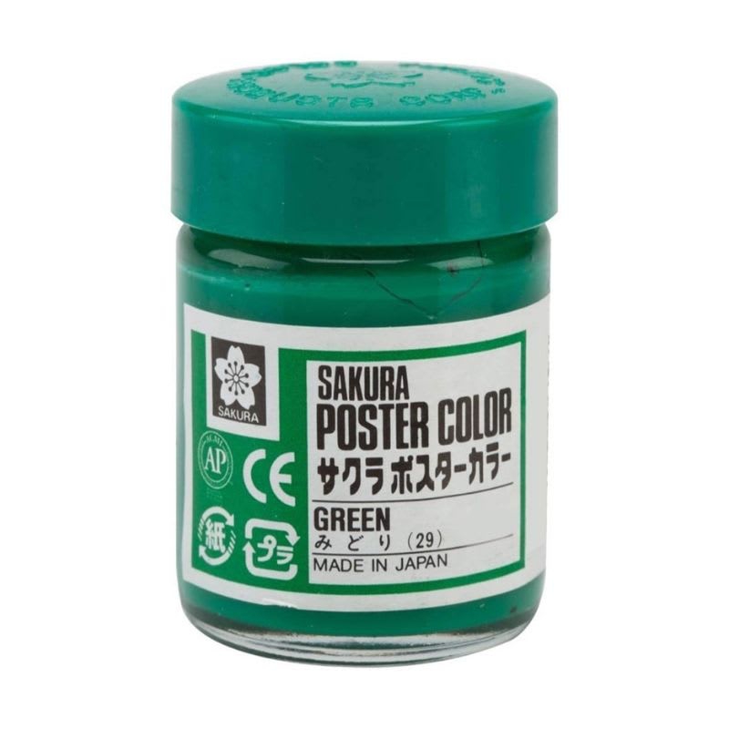 SAKURA Témpera Profesional Poster Color Sakura Verde 30ml | falabella.com