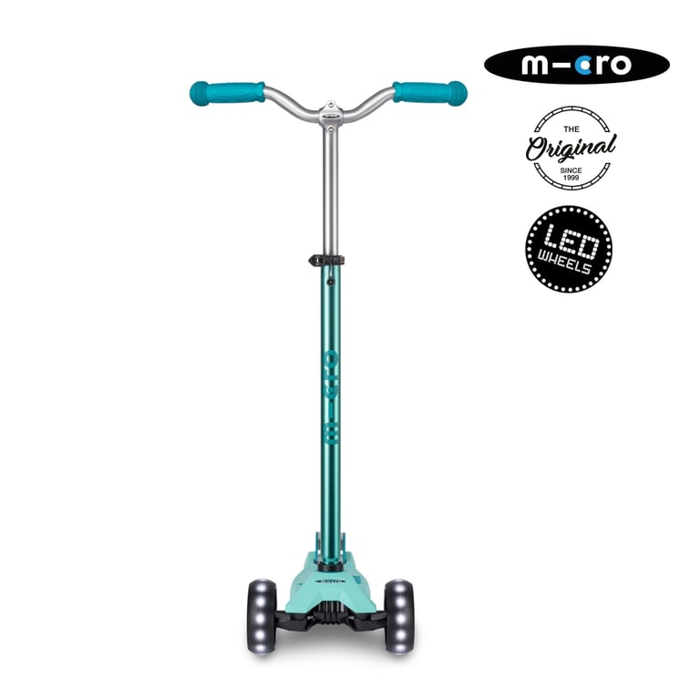 MICRO Scooter Micro Maxi Deluxe Pro LED Celeste, Niños 5 a 12 años ...