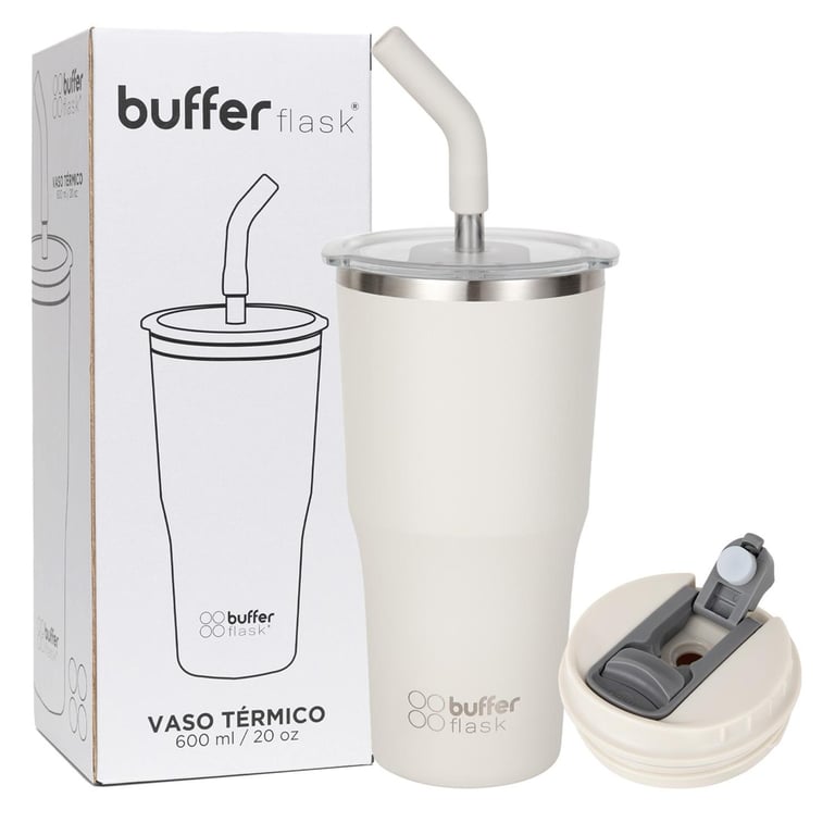 BUFFER FLASK Termo CafeMug Buffer Vaso Termico600ml Sellable - Blanco | falabella.com