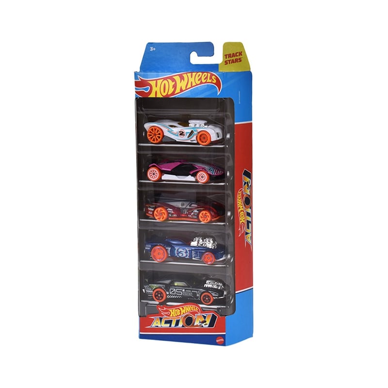 HOT WHEELS Pack 5 Autos Basicos Hotwheels - Hw Action | falabella.com