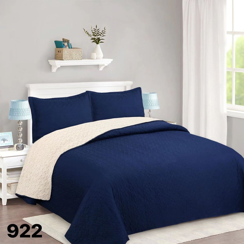 Cubrecama Sherpa 2 Plazas - Azul Marino M922 | Sodimac - Falabella