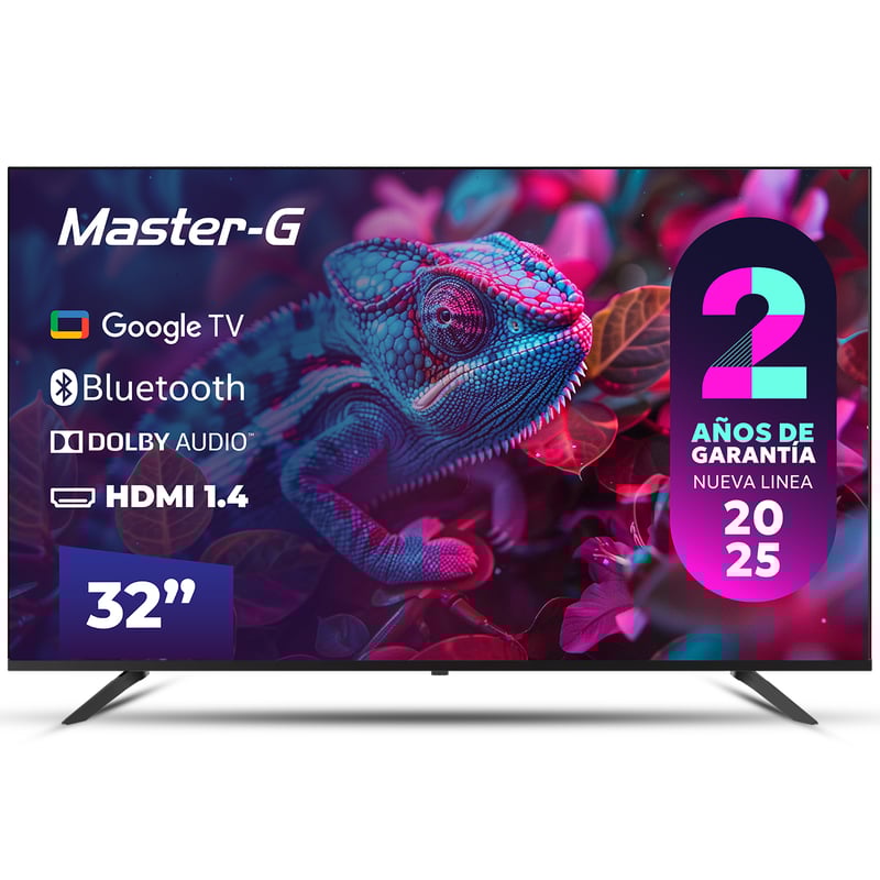 MASTER G Smart TV LED 32" Google TV HD Bluetooth MGG32HFK | falabella.com