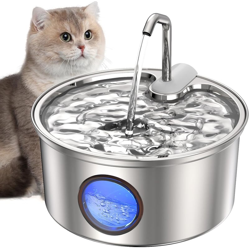 EVERSO Dispensador Bebedero Automático De Agua Gatos Perros 3L ...