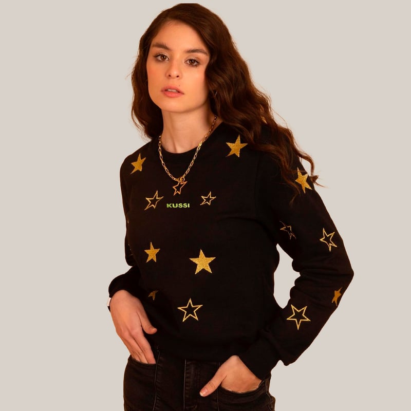 KUSSI COLLECTION Poleron star Black Edicion Limitada | falabella.com