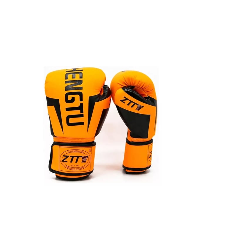 GENERICO Guante De Box Boxeo Guantes Profesional Unisex 8OZ Naranjo ...
