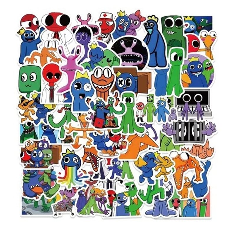 50 Stickers De Rainbow Friends Roblox - Etiquetas Autoadhesivas ...