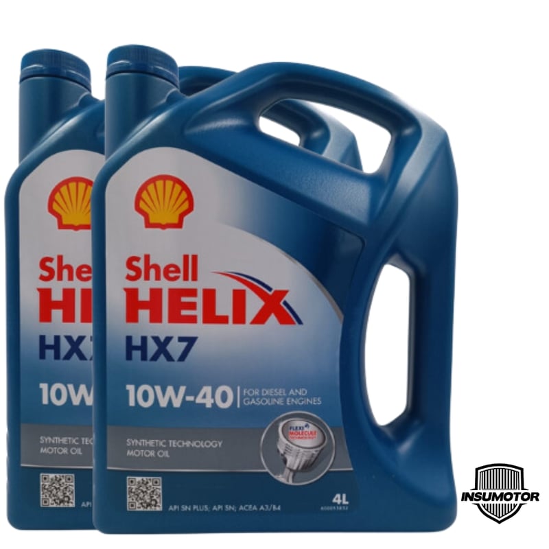 SHELL Aceite para Motor 10w40 Shell Helix HX7 4Lts. x 2 unidades ...