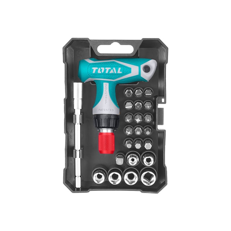 TOTAL TOOLS Set Destornilladores 24 Piezas con Mango en T TOTAL ...