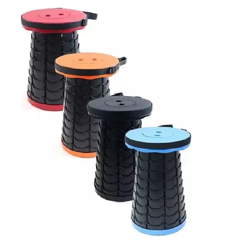 GENERICO Taburete Plegable Portátil De Plástico Retráctil Silla ...