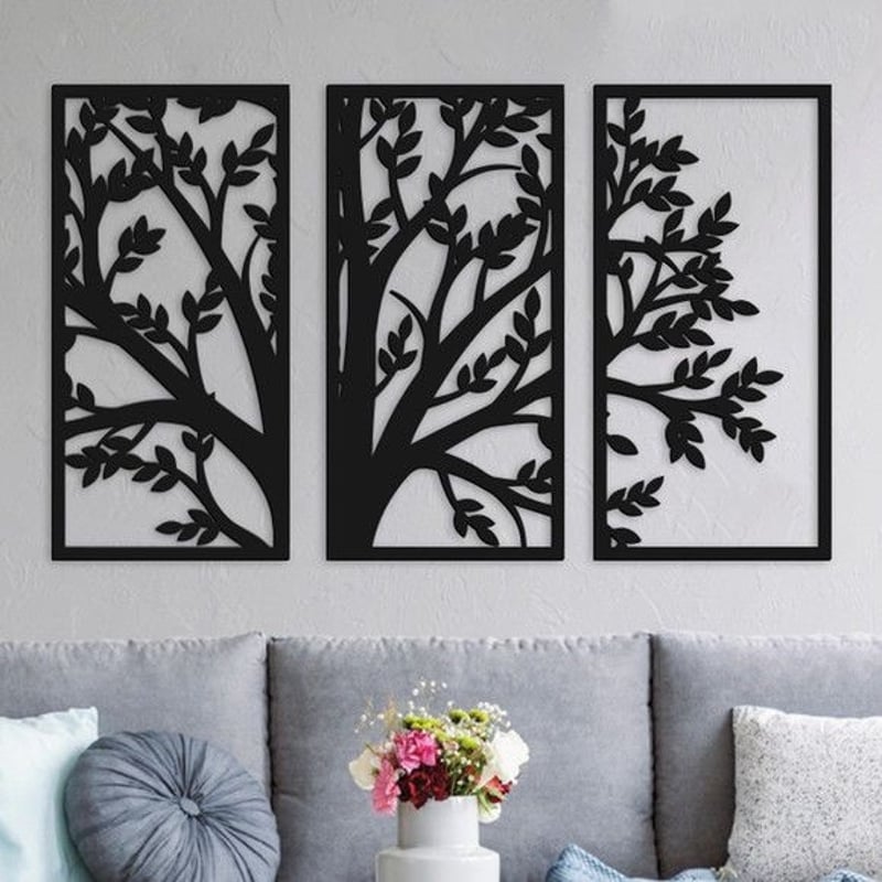 GENERICO CUADRO DECORATIVO ARBOL DE LA VIDA ARTESANAL 50x30cm cu ...