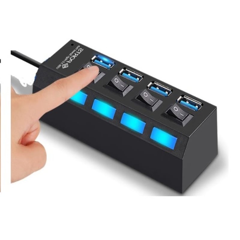 GENERICO Multipuerto HUB 4 USB Extension 4 Puertos Extensor Botones | falabella.com