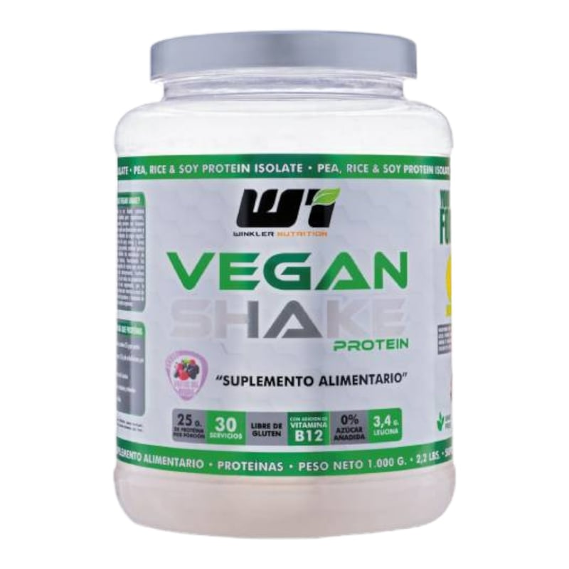 WINKLER NUTRITION Proteina vegana Vegan Shake Frutos del bosque 1 kg ...