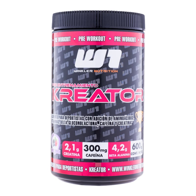 WINKLER NUTRITION Pre Entreno Kreator PSYCHO LEMONADE 600 grs.- 30sv ...