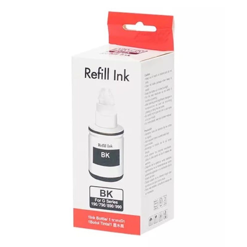 PREMIUM Tinta Refill Ink Para Canon Gi-190 790 890 990 Negro 135 ml ...