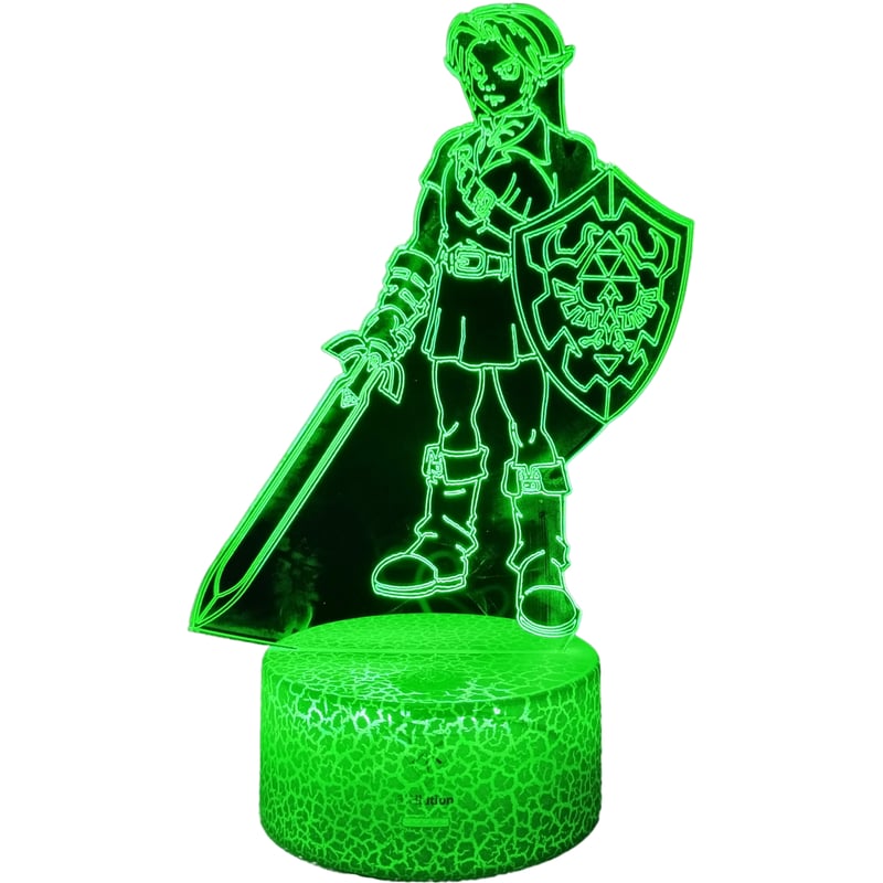 Lampara ilusión 3D 7 Colores Led De Link De Legend Of Zelda | Sodimac ...