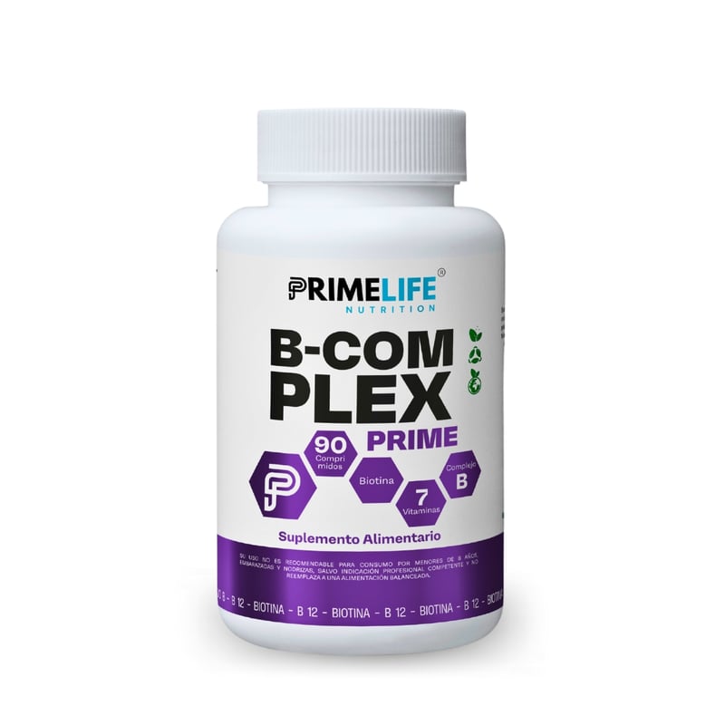 PRIME LIFE NUTRITION BCOMPLEX PRIME 90 COMPRIMIDOS 7 VITAMINAS ...