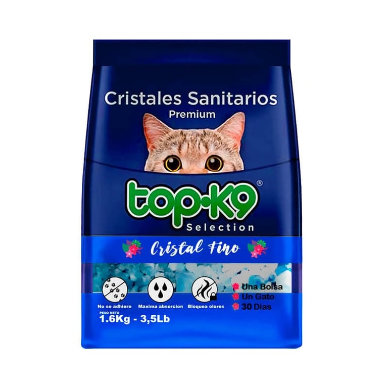 Top-K9 Arena Sanitaria Cristales 1,6 kg | Sodimac - Falabella