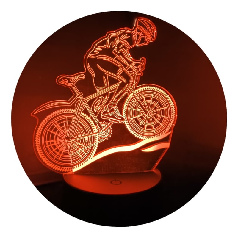 Lámpara Led Ilusión 3d Ciclismo De 7 Colores | Sodimac - Falabella