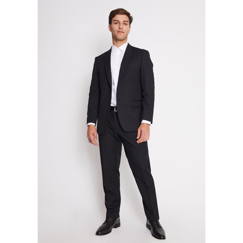 MAVIANNI Traje Formal Básico Regular Twill Negro | falabella.com