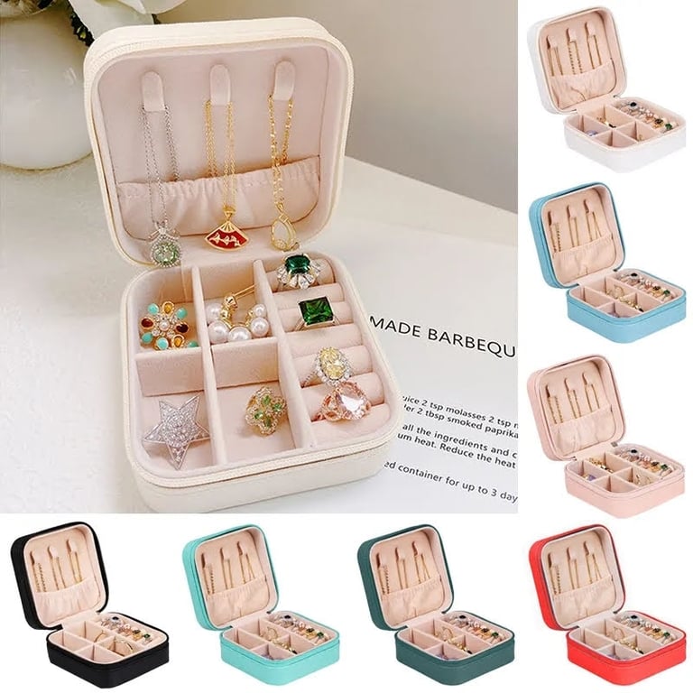 GENERICO Joyero Para Collar Anillos Caja De Almacenamiento De Joyas ...