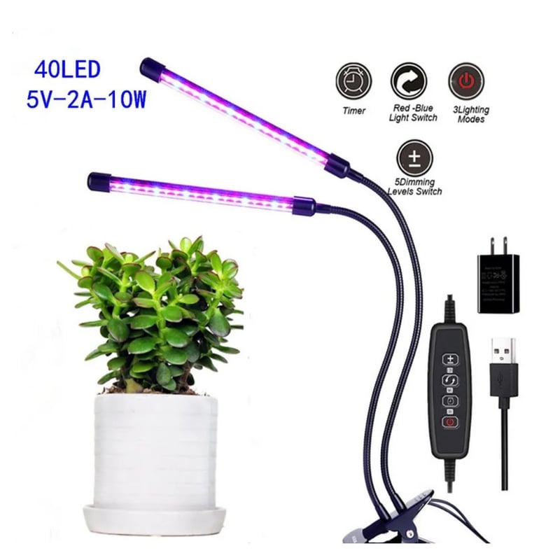 GENERICO Lampara De Cultivo Indoor Con Temporizador Plantas Luz ...