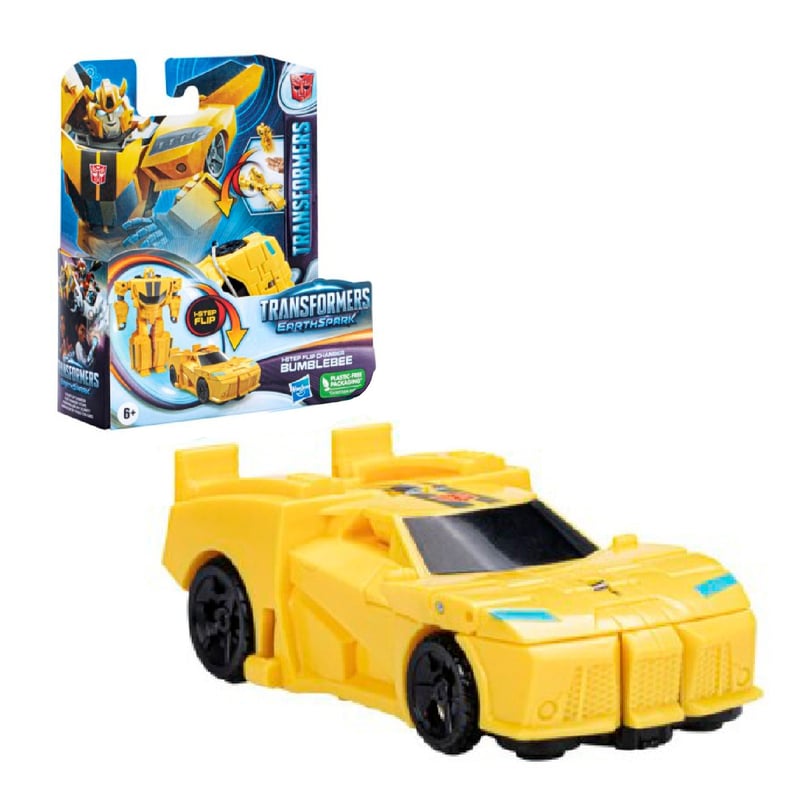 TRANSFORMERS Transformer Earthspark 1-Step Flip - Bumblebee | falabella.com