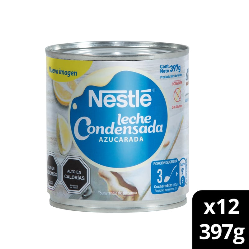 NESTLE Leche Condensada NESTLÉ® Lata 397g Pack X12 | falabella.com