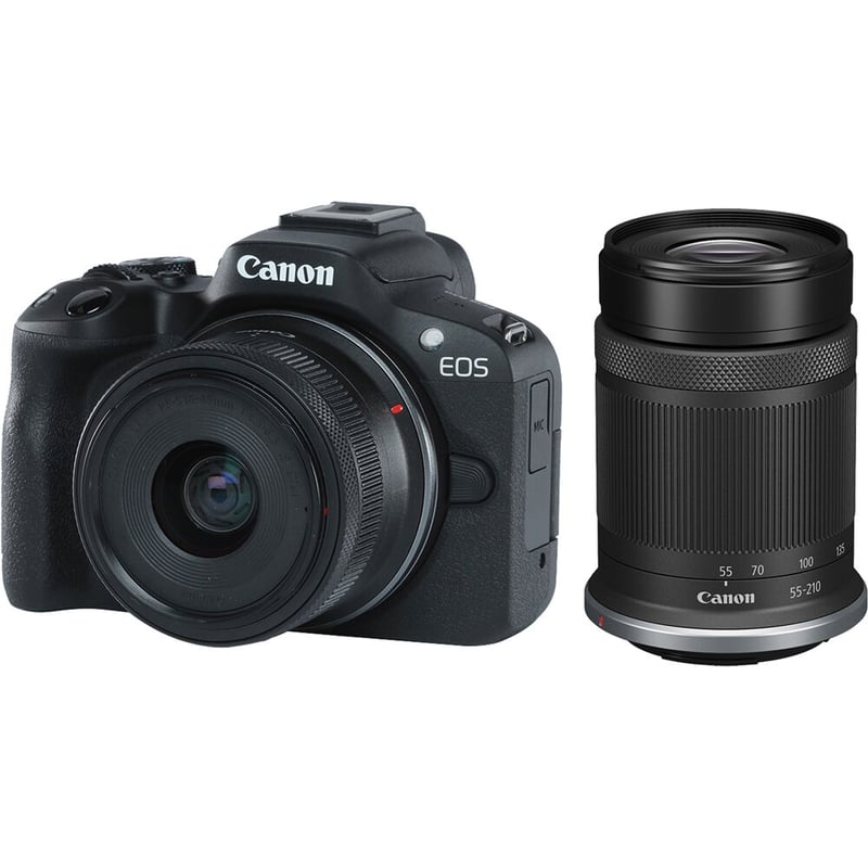 CANON Canon EOS R50 Kit Con 18-45mm Y 55-210mm Lente Sin Adaptador ...