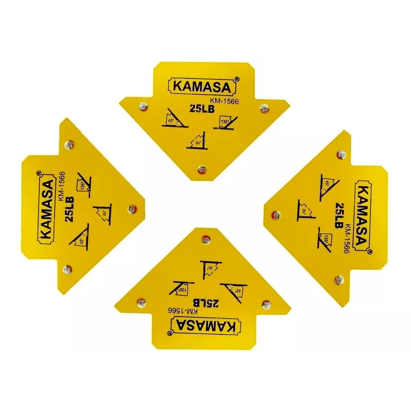 KAMASA Escuadras Magneticas 25 Lbs Para Soldar Kamasa Pack 4 ...