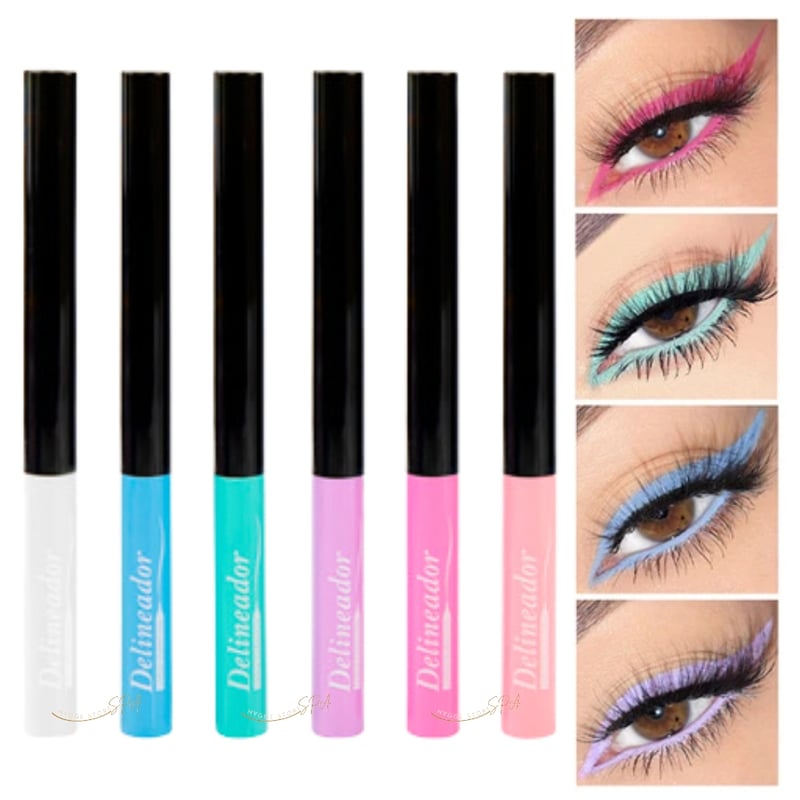 MAXBELLE Delineadores De Ojos Colores Pastel Pack De 6. | falabella.com