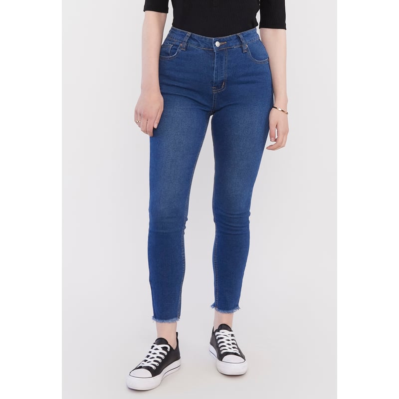 CORONA Jeans Mujer Skinny Crop Azul Oscuro Corona | falabella.com