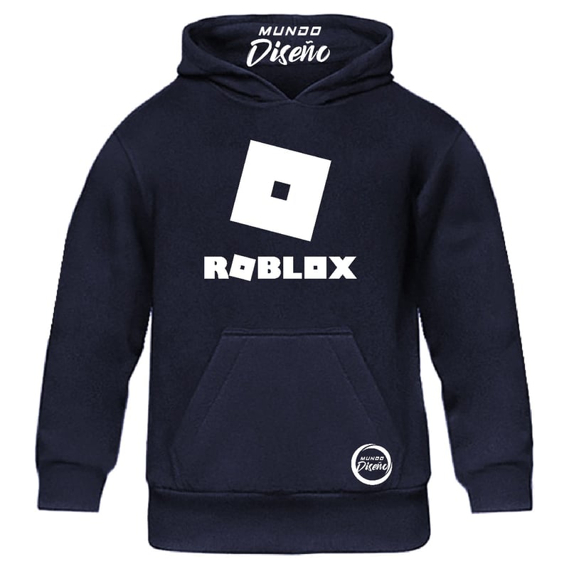 MDC Mdc poleron de niño con capucha roblox clásico azul marino ...