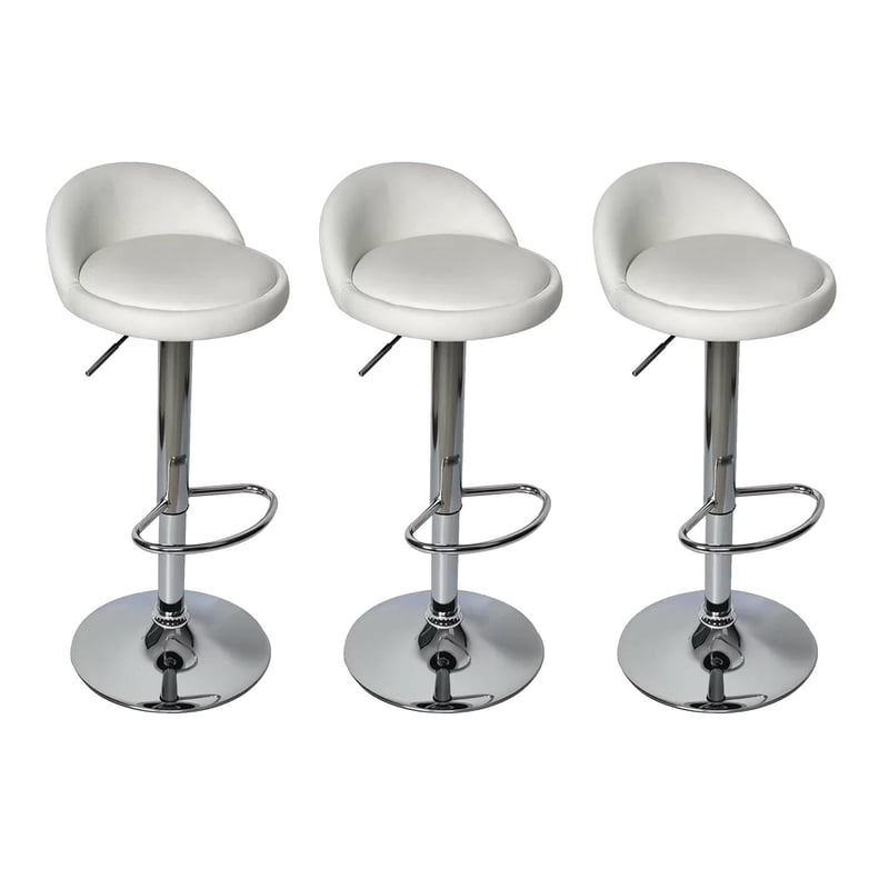 GLOBAL LATIN GROUP Pack 3 Sillas Piso Bar - Blanco | falabella.com