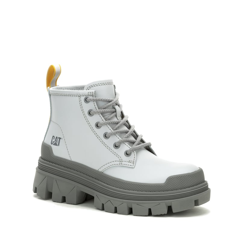 CAT Botín cuero Hardwear Mid Gris Mujer CAT | falabella.com