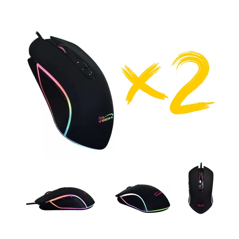 GENERICO Promo x2 Mouse Stratos 4800dpi | falabella.com