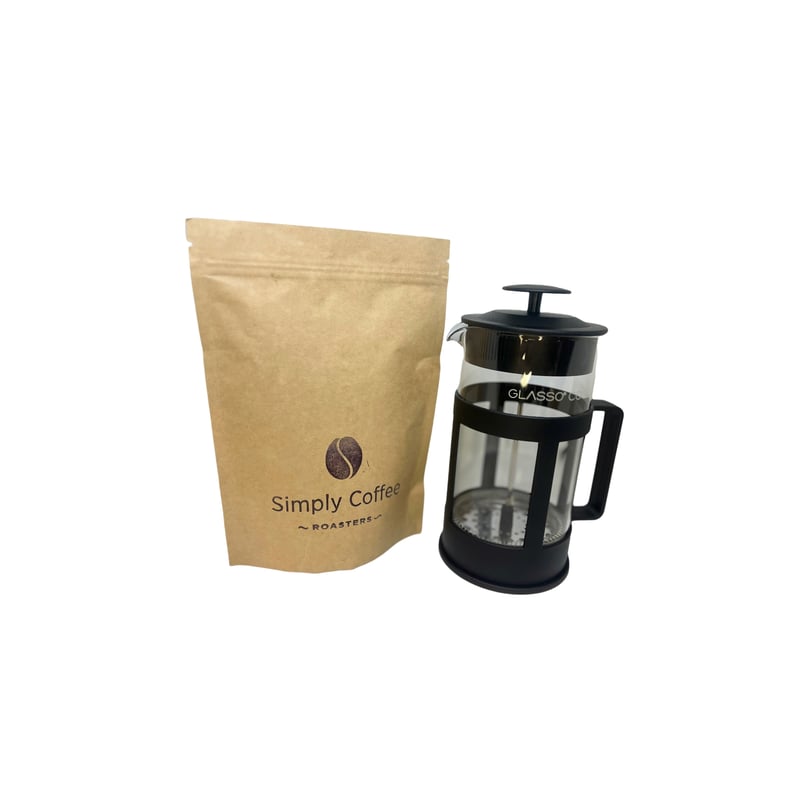SIMPLY COFFEE ROASTERS Pack Cafetero SIMPLY Prensa Francesa y Café 250g ...
