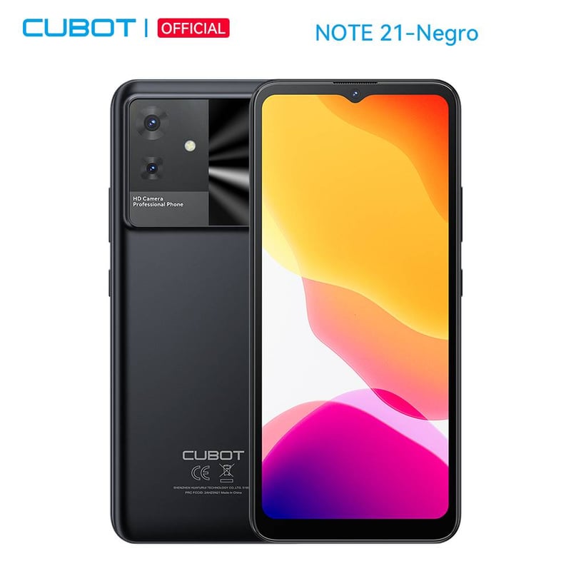 CUBOT Celular Cubot NOTE 21 6GB 128GB Tarjeta SIM Dual Android 13-Negro | falabella.com