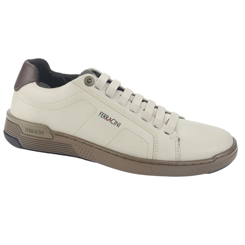 FERRACINI Zapatillas Hombre Cuero Blanco Ferracini 8276 | falabella.com