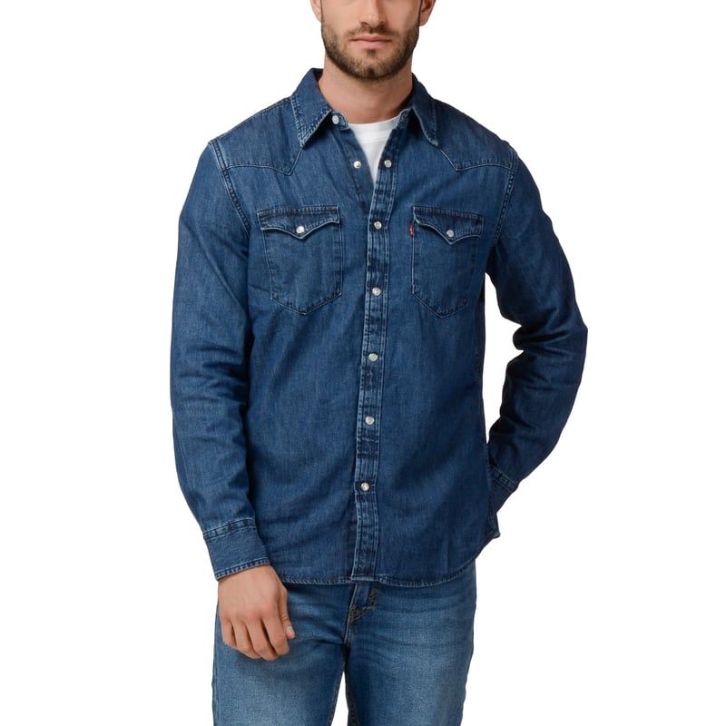 LEVIS Camisa Hombre Regular Classic Western Azul Levis | falabella.com
