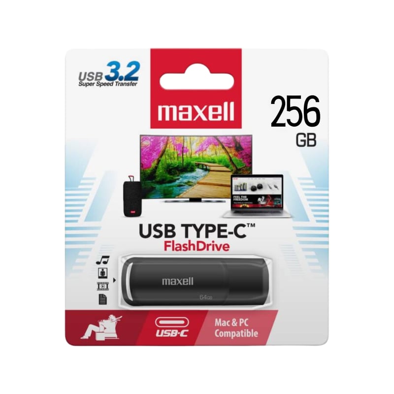 MAXELL Pendrive Maxell Usb Tipo C 256gb 3.2 | falabella.com